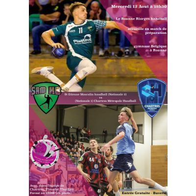 1ER MATCH PRÉPARATION CHARTRES MÉTROPOLE HANDBALL